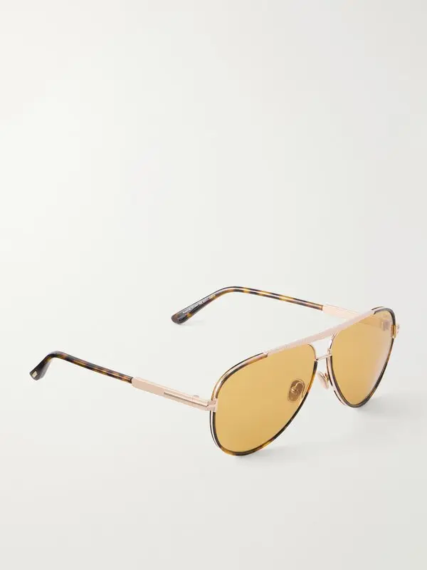 TOM FORD Rupert-02 Aviator-frame Sunglasses