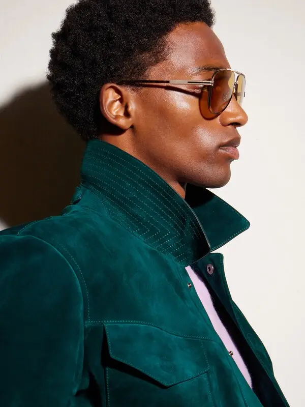 TOM FORD Rupert-02 Aviator-frame Sunglasses