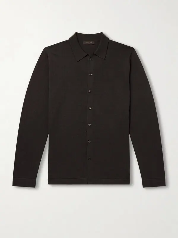 SLOWEAR Zanone Virgin Wool Button-up Shirt
