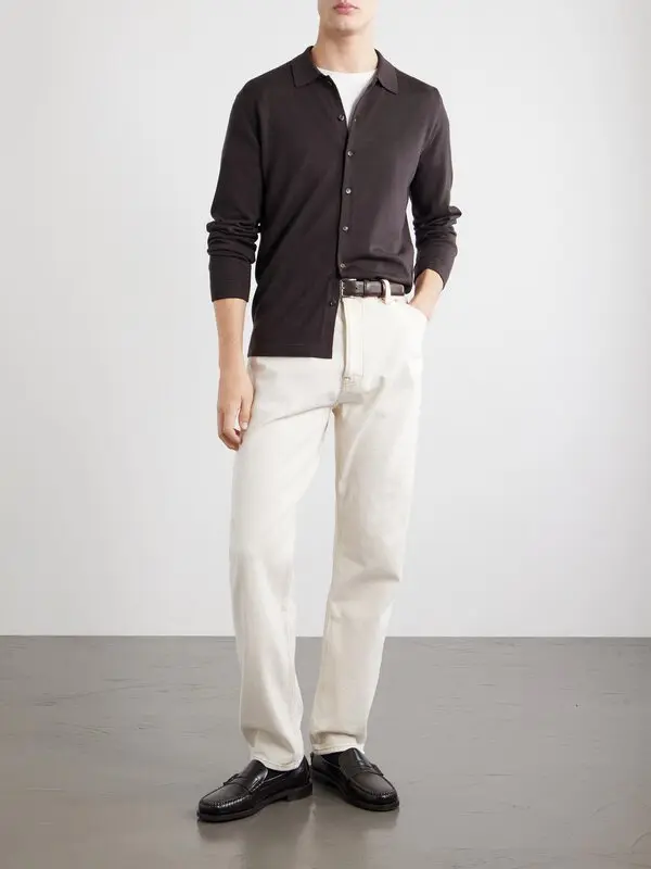 SLOWEAR Zanone Virgin Wool Button-up Shirt