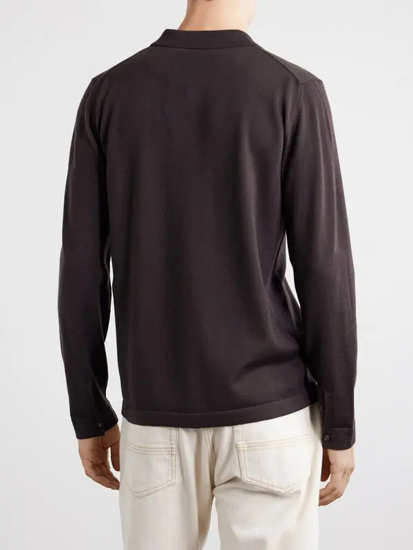 SLOWEAR Zanone Virgin Wool Button-up Shirt