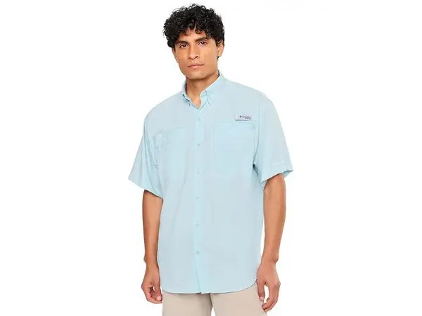 Columbia Pfg Tamiami Ii Short Sleeve Shirt Clothing Marine Light - Blue