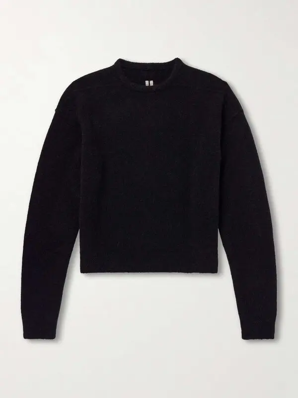 Rick Owens Alpaca Wool-blend Crewneck Sweater