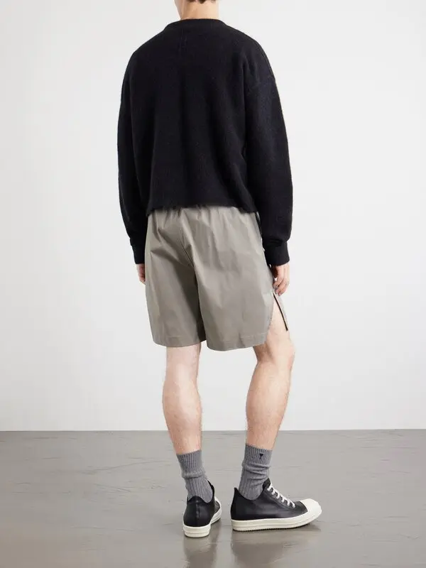 Rick Owens Alpaca Wool-blend Crewneck Sweater - Black