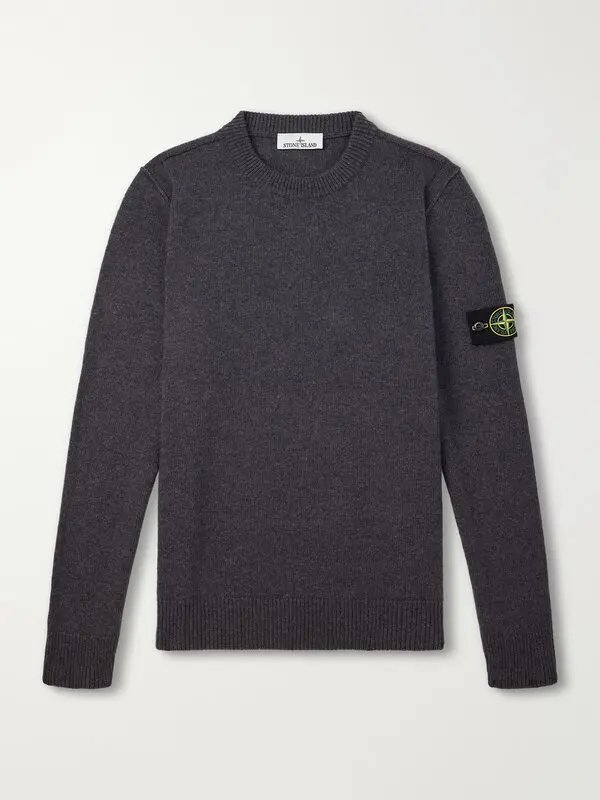 Stone Island Wool-blend Crewneck Sweater