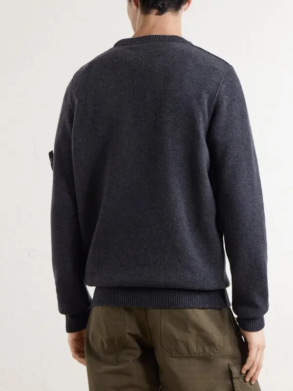 Stone Island Wool-blend Crewneck Sweater