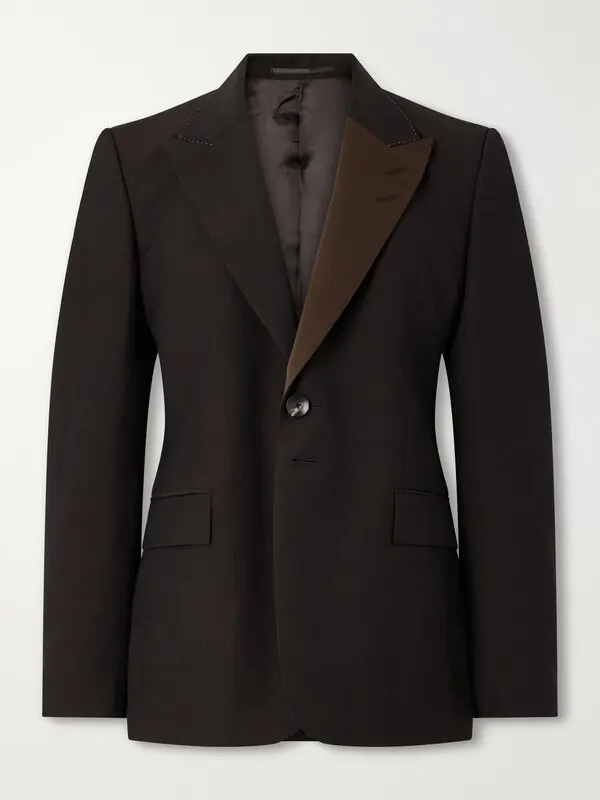 WALES BONNER Alto Virgin Wool Blazer