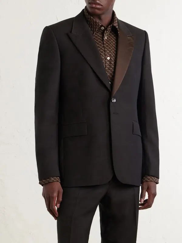 WALES BONNER Alto Virgin Wool Blazer