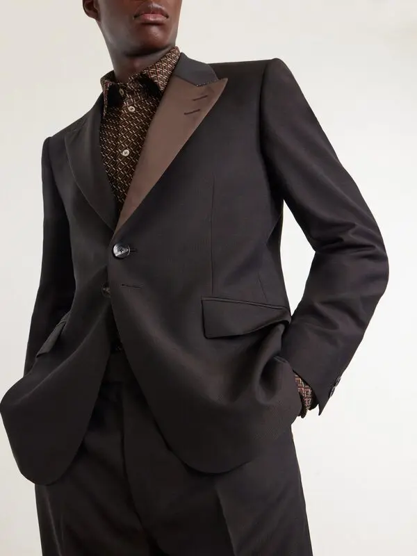 WALES BONNER Alto Virgin Wool Blazer