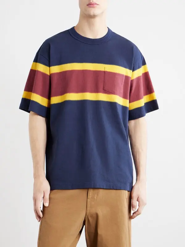 Sacai Chusen-dyed Cotton-jersey T-shirt