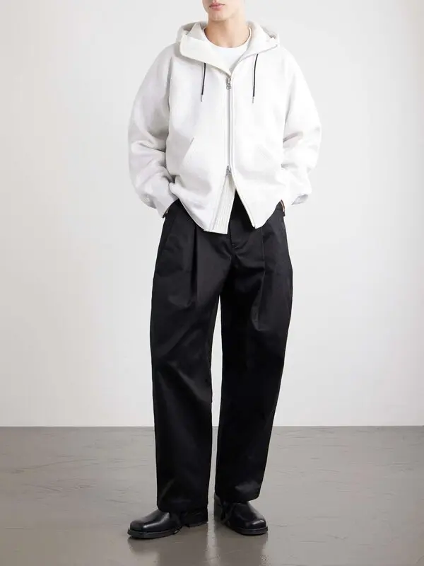 Sacai Cotton-jersey Zip-up Hoodie
