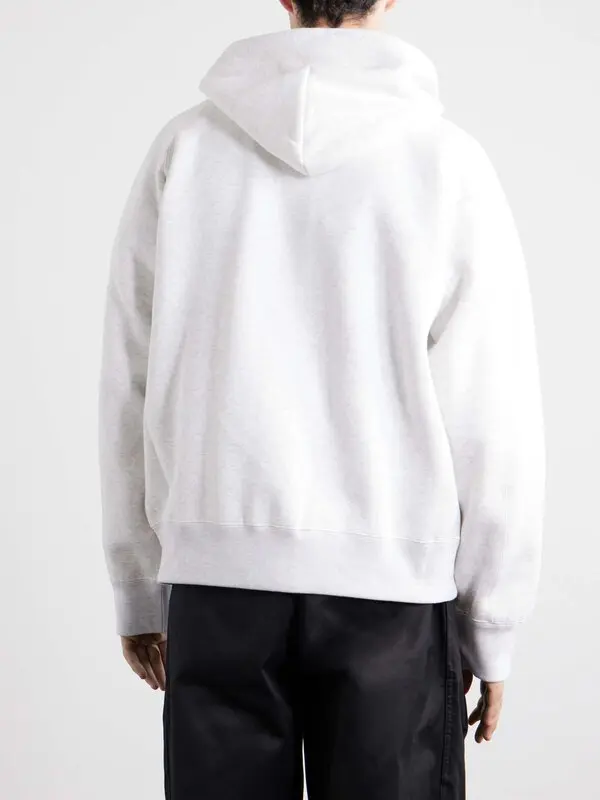 Sacai Cotton-jersey Zip-up Hoodie