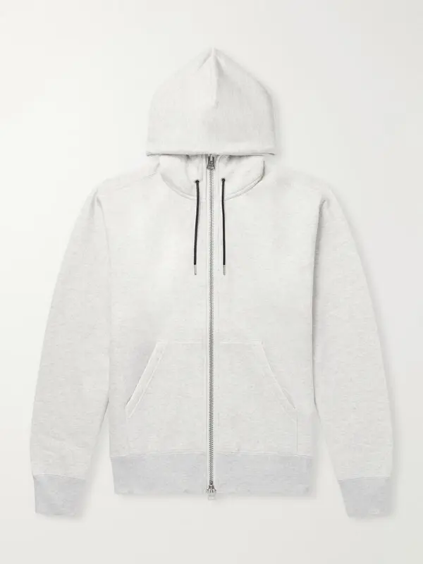 Sacai Cotton-jersey Zip-up Hoodie