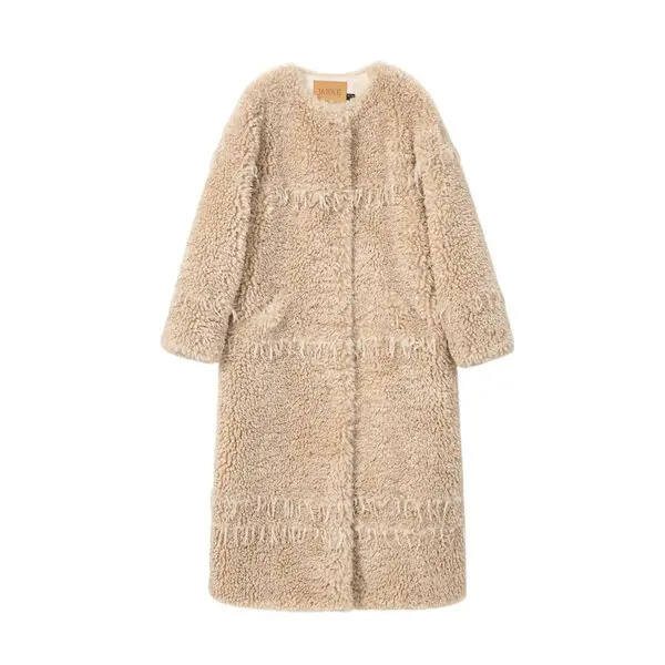 JAKKE Cream Teddy Coat