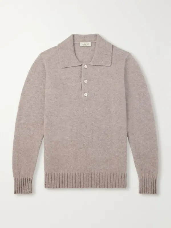 PIACENZA CASHMERE 1733 Cashmere And Silk-blend Polo Sweater