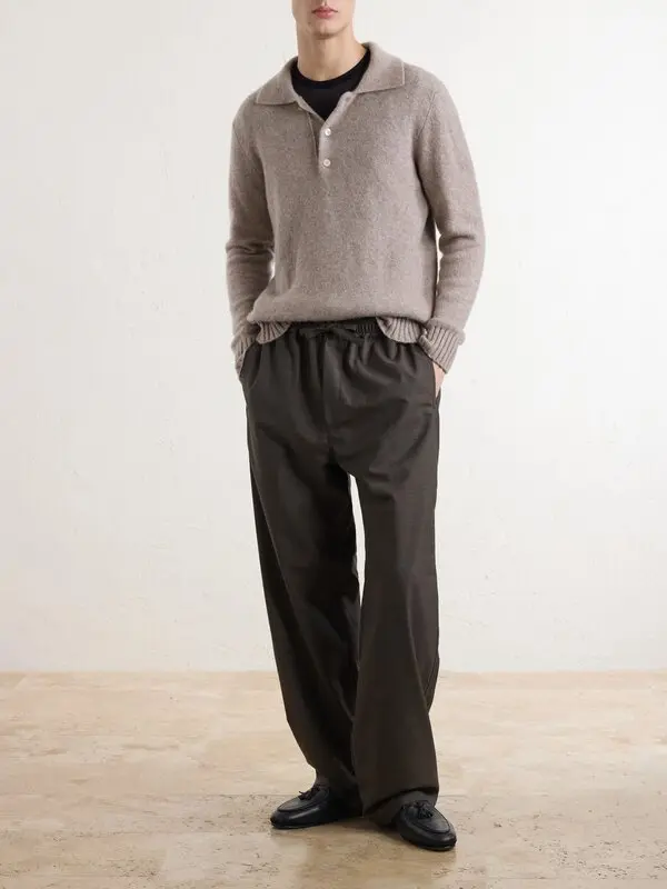 PIACENZA CASHMERE 1733 Cashmere And Silk-blend Polo Sweater
