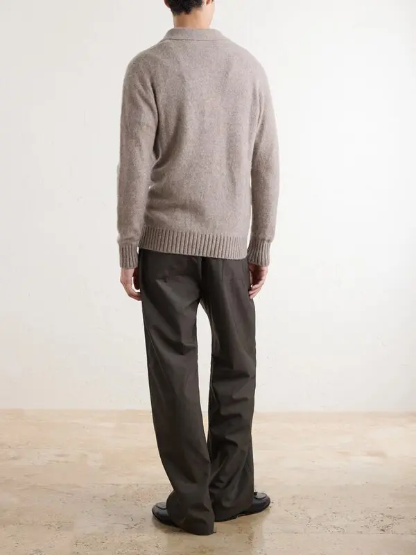 PIACENZA CASHMERE 1733 Cashmere And Silk-blend Polo Sweater