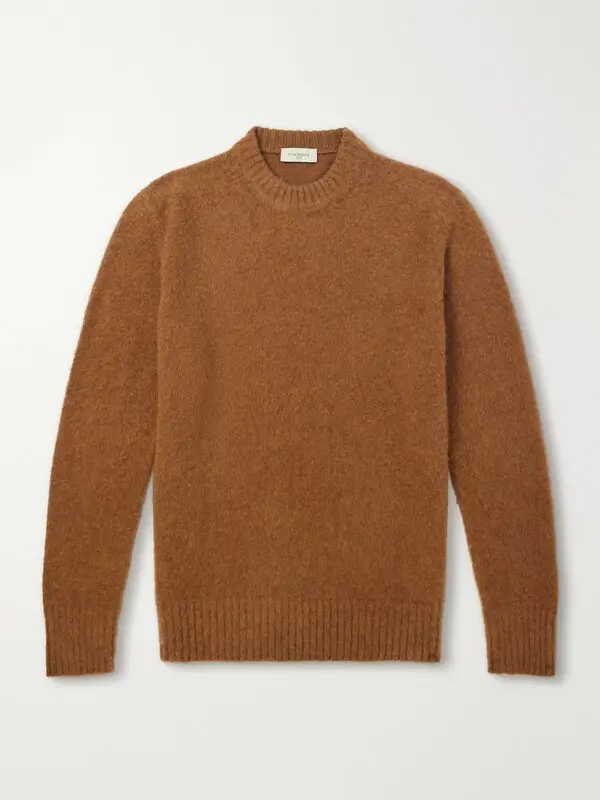 PIACENZA CASHMERE 1733 Virgin Wool Sweater - Brown