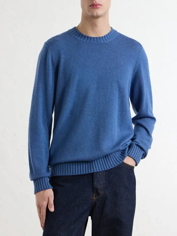 PIACENZA CASHMERE 1733 Virgin Wool Sweater - Blue