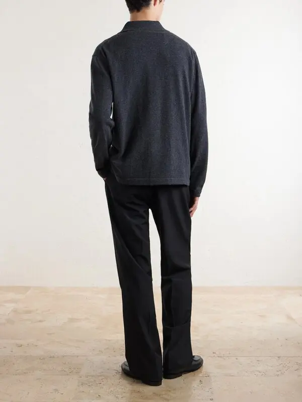 PIACENZA CASHMERE 1733 Cashmere Chore Jacket Cardigan - Gray