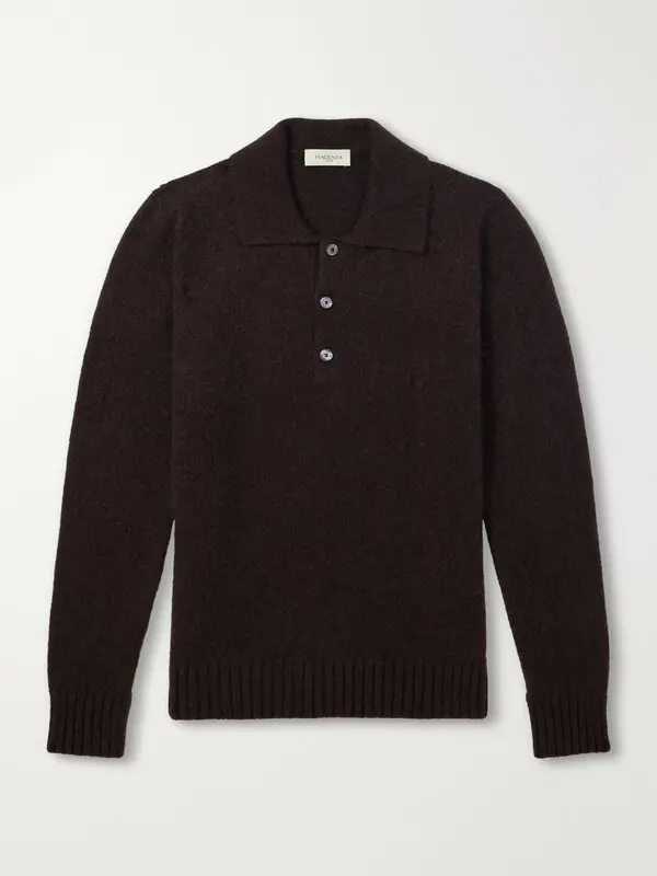 PIACENZA CASHMERE 1733 Cashmere And Silk-blend Polo Sweater