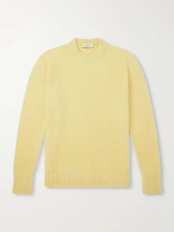 PIACENZA CASHMERE 1733 Virgin Wool Sweater - Yellow