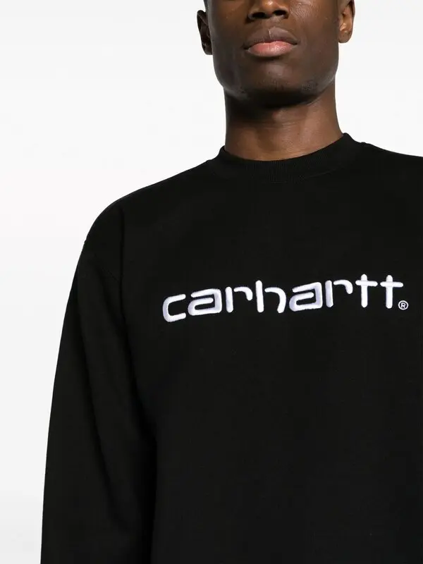 Carhartt Work In Progress Logo Cotton Sweatshirt