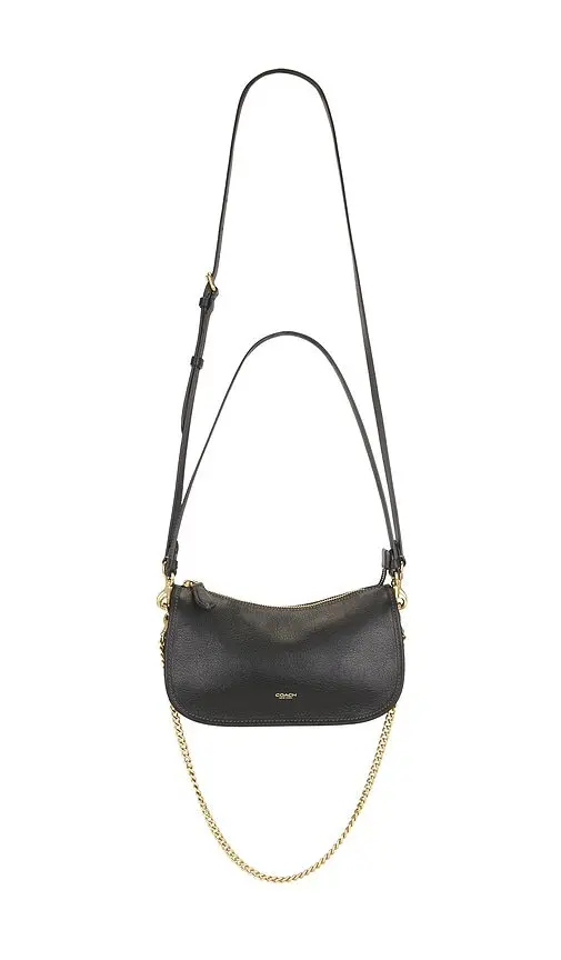 COACH Natural Grain Leather Shoulder Bag