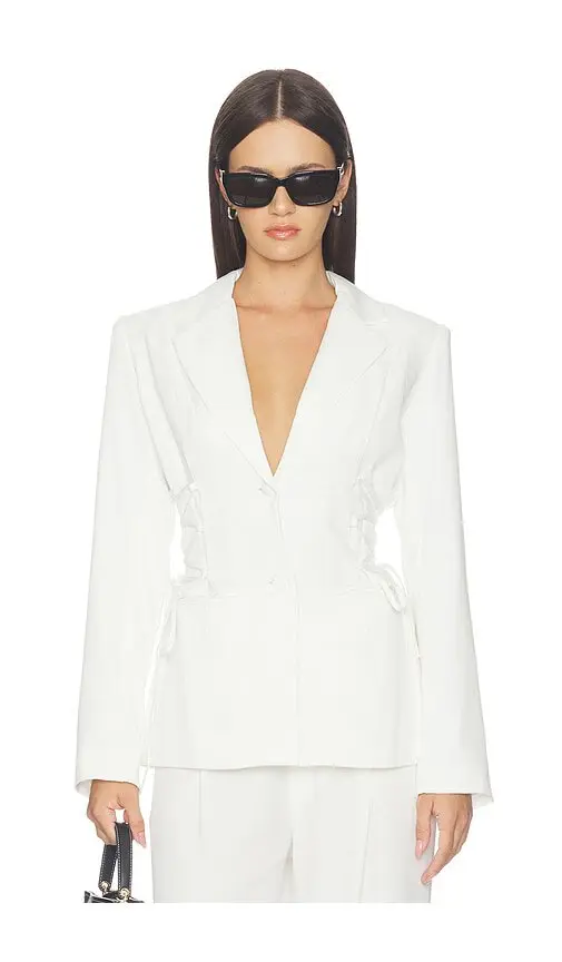 Superdown Jennifer Lace Up Blazer