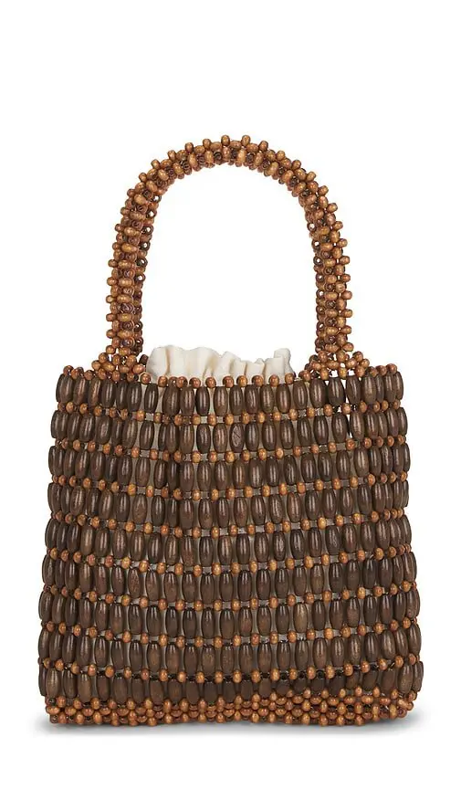8 Other Reasons Beaded Top Handle Tote Bag
