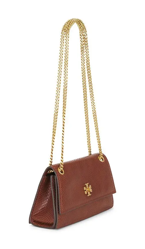 Tory Burch Kira Turnlock Embossed Snake Mini Shoulder Bag