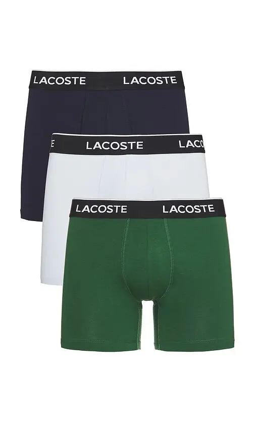Lacoste Cotton Jersey Boxer Briefs 3-pack