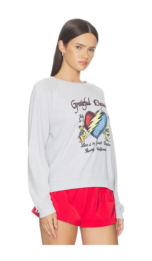 Junk Food Grateful Dead Live 1988 Raglan Crew Fleece Sweatshirt