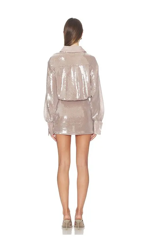 Retrofete Briseis Sequin Shirt Dress
