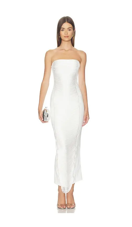 AMELIE TEJE Belarouse Strapless Maxi Dress
