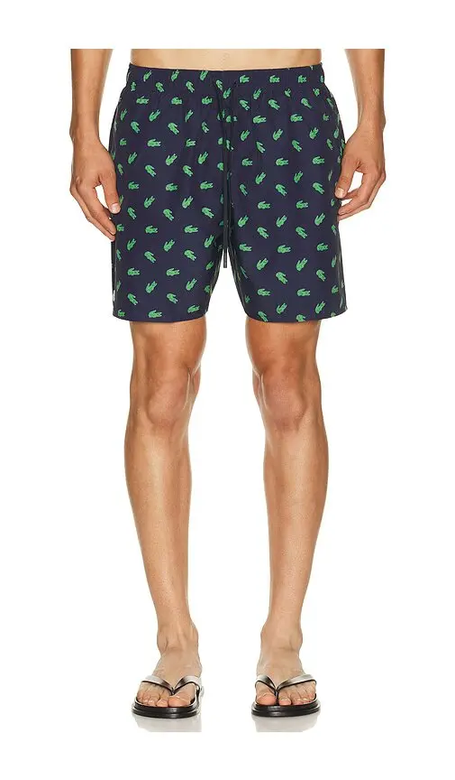 Lacoste Printed Swim Shorts