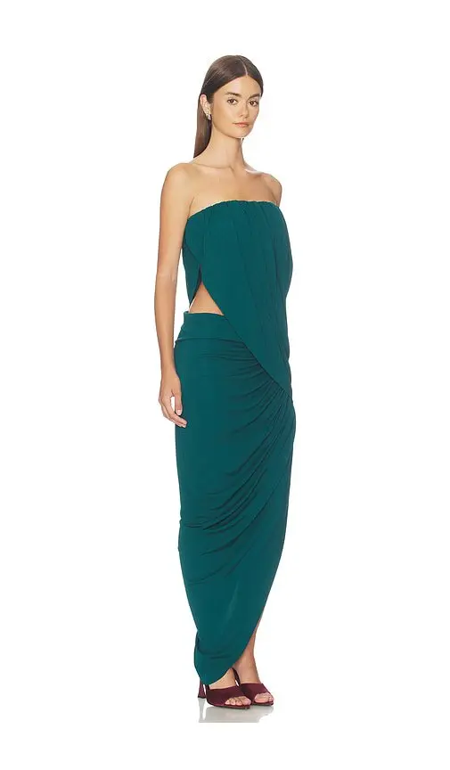Nbd Asha Maxi Dress In Teal