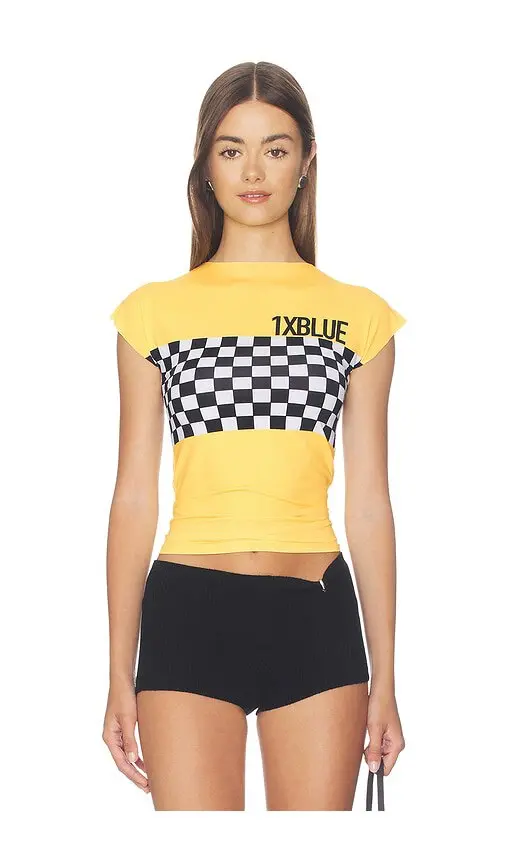 1XBLUE Taxi Graphic T-shirt