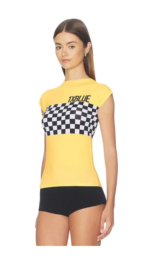 1XBLUE Taxi Graphic T-shirt