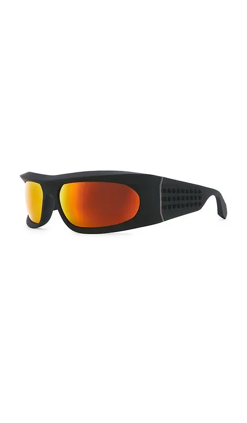CHRISTIAN LOUBOUTIN Geometric Sunglasses In Black