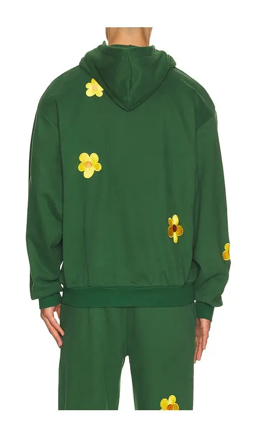 STAY COOL Embroidered Floral Hoodie