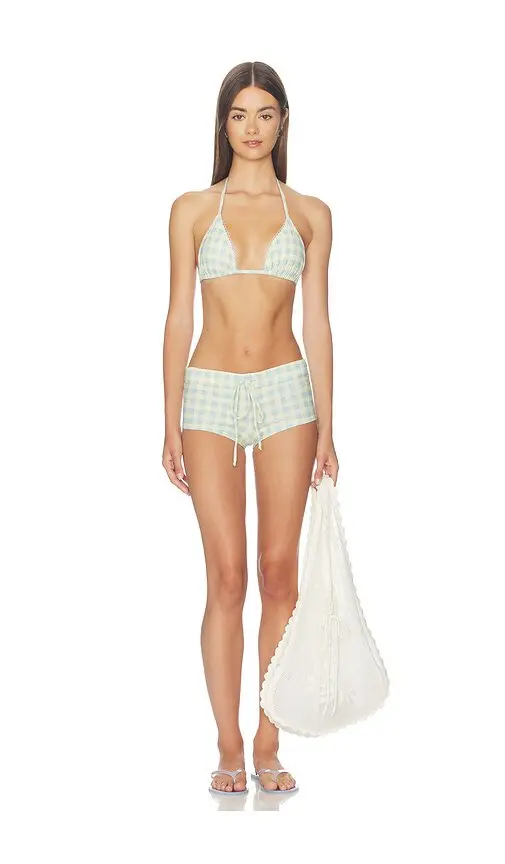 ODDLI Triangle Bikini Top With Halterneck