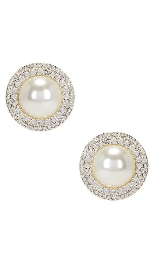 Retrofete Ellie Earring In Ivory - Silver