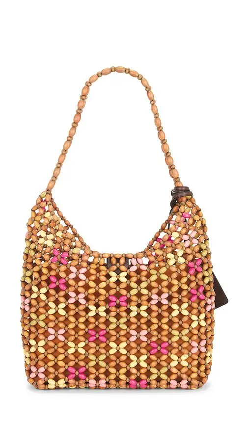 COACH Wooden Beaded Shoulder Bag