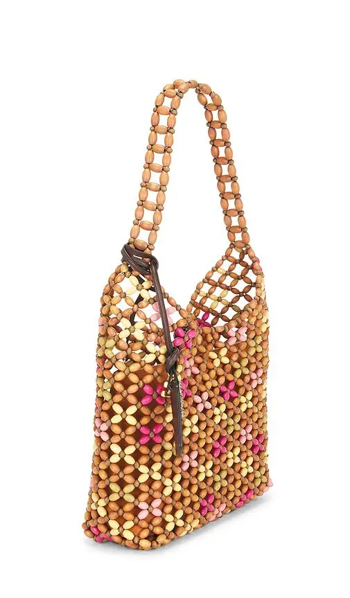 COACH Wooden Beaded Shoulder Bag