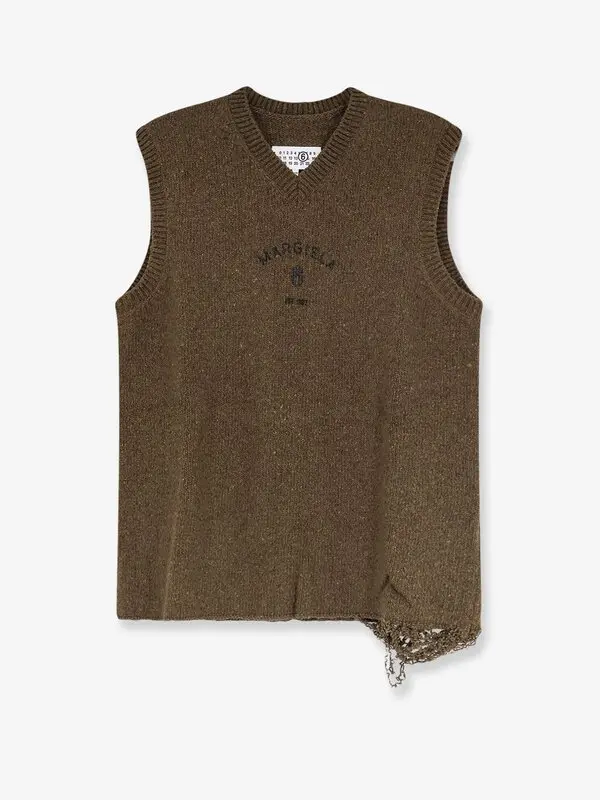MAISON MARGIELA Wool Blend V-neck Vest