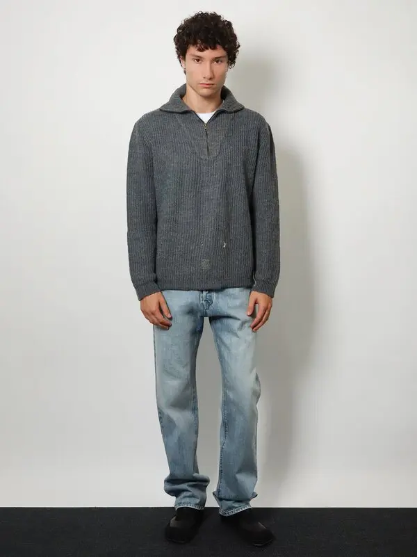 MAISON MARGIELA Patchwork Effect Denim Jeans - Blue