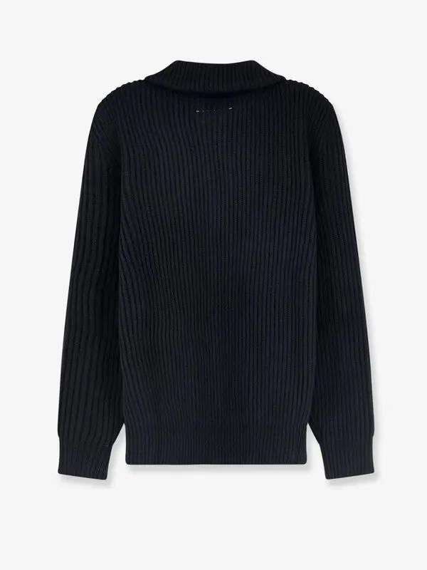 MAISON MARGIELA Ribbed Wool Blend Cardigan