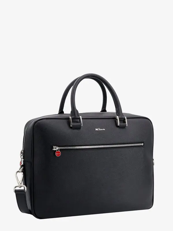 Kiton Leather Work Bag