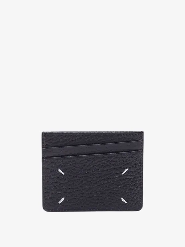 MAISON MARGIELA Four Stitches Hammered Leather Card Holder